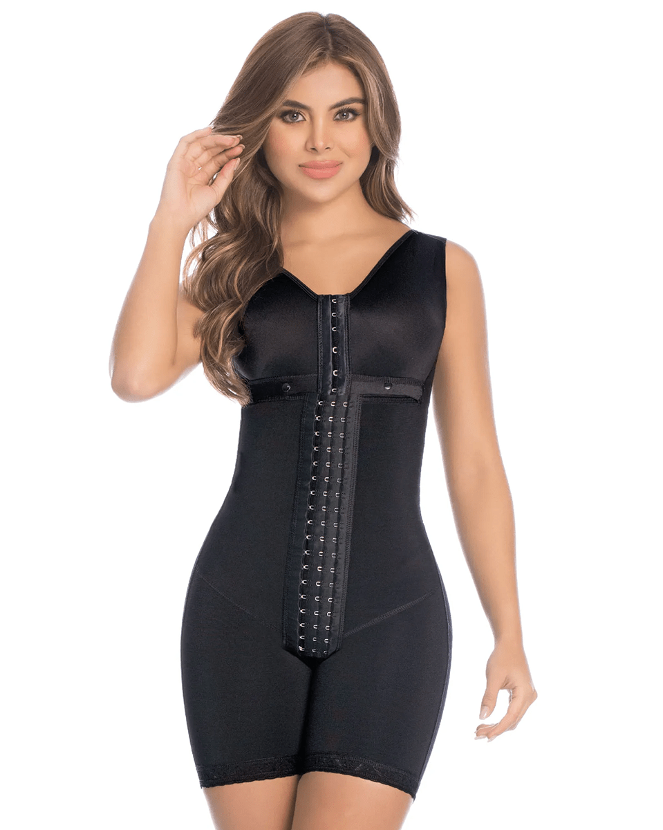 Delie Fajas High Compression Girdle Mid Thigh With Bra – ShapewearUSA.com