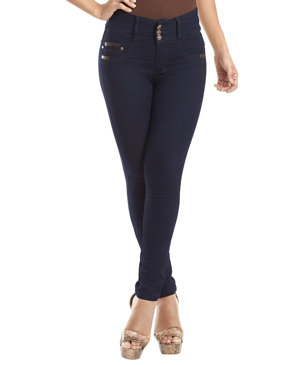 Laty Rose Colombian Butt Lifter Skinny Jeans - Dark Blue – ShapewearUSA.com